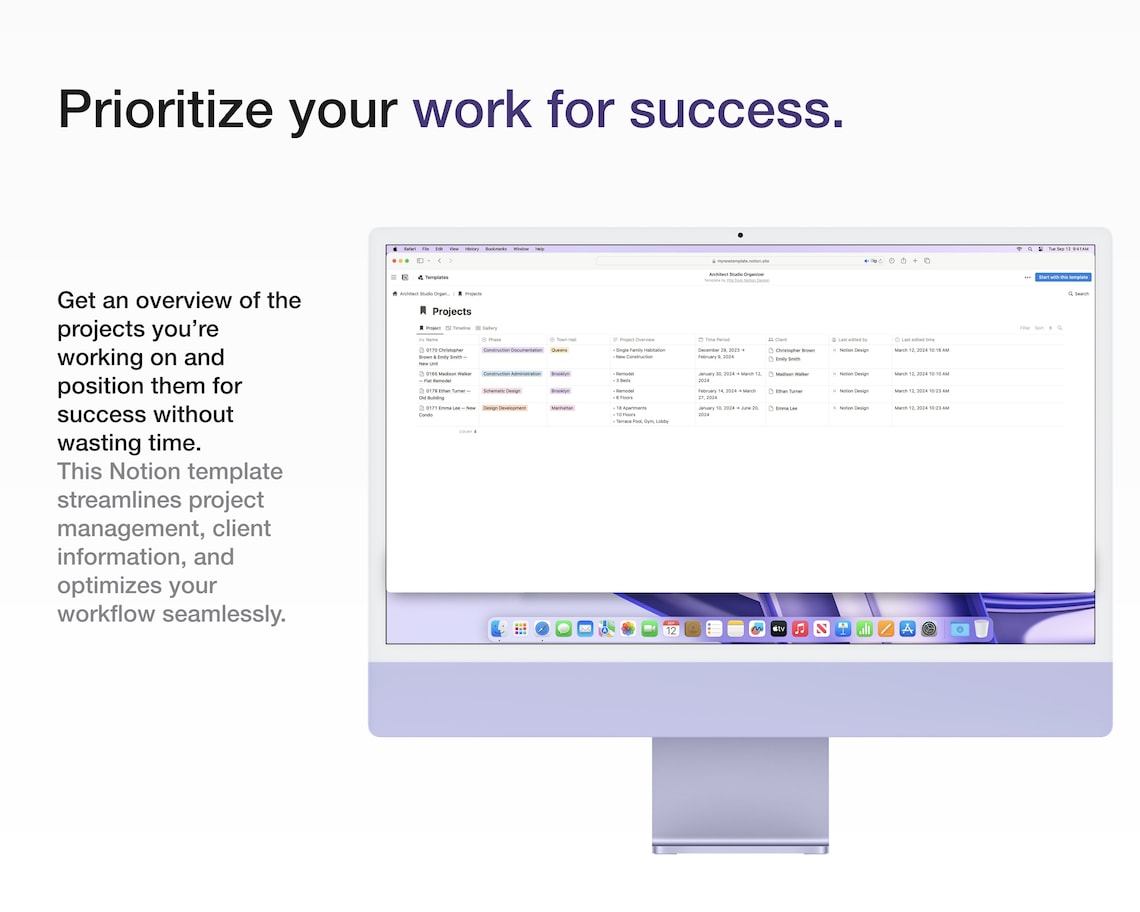Notion Template Architect Studio Organizer, Ultimate Studio Manager ...