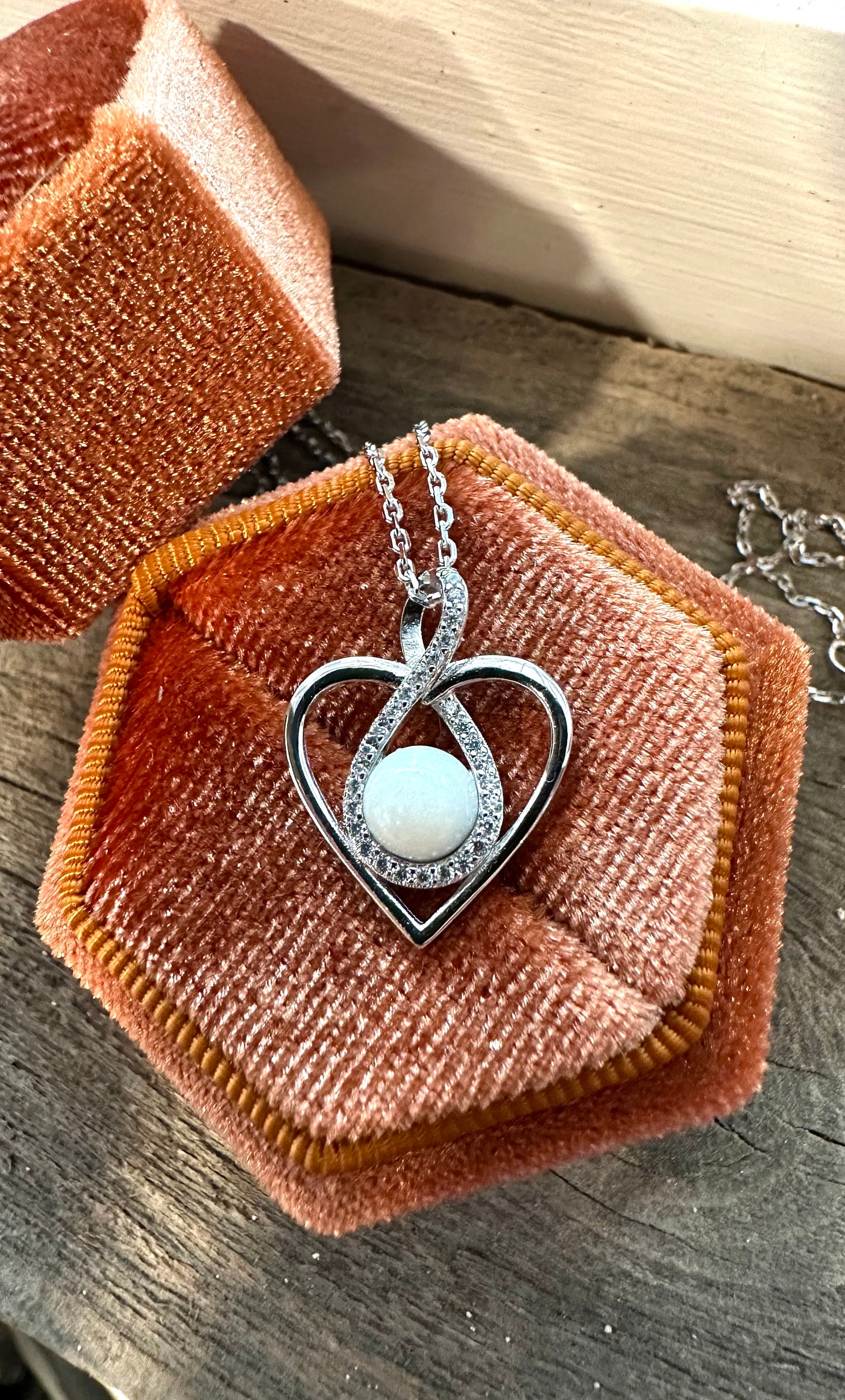 Heart Breast Milk Necklace Sterling Silver please Read Description ...