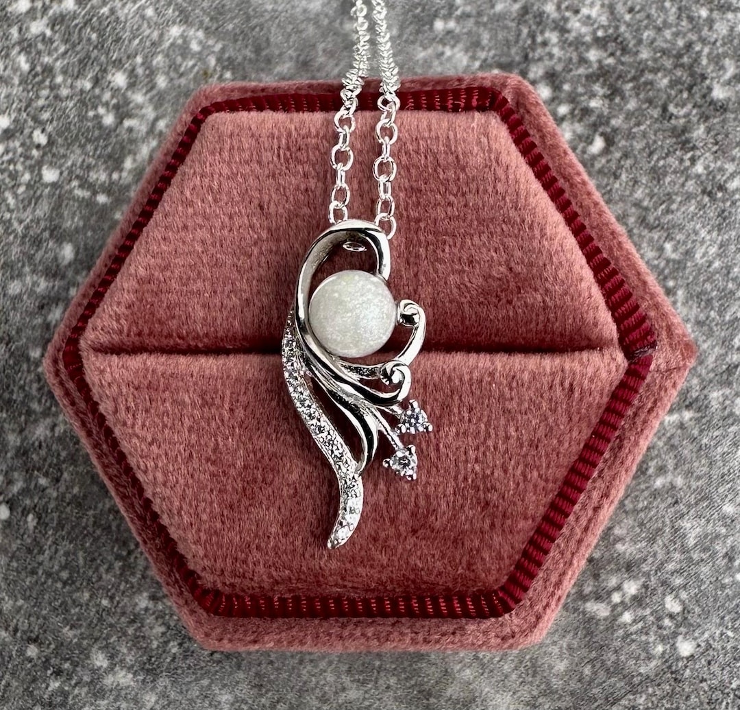 Floral Wave Breast Milk Necklace - Sterling Silver (please Read ...