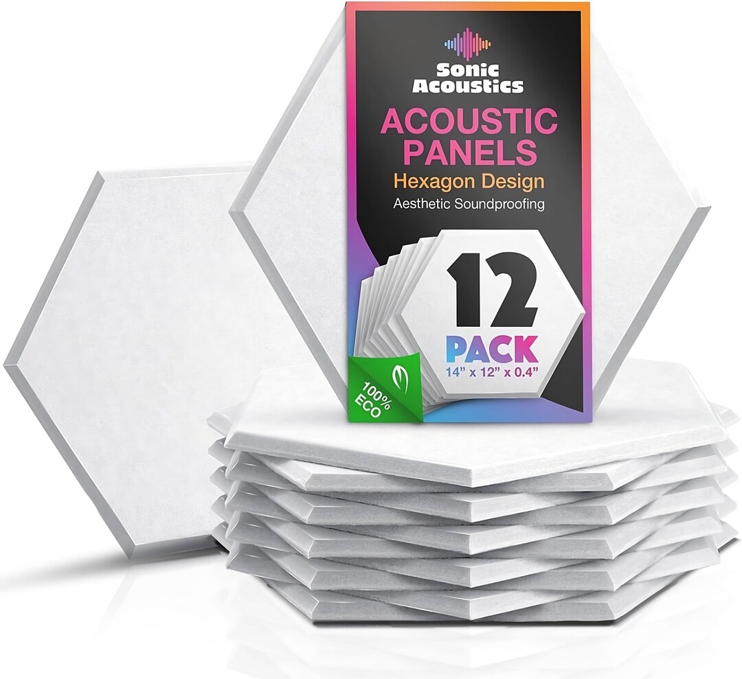 Sonic Acoustics 12 Pack Hexagon Panels 14 X 12 X - Etsy