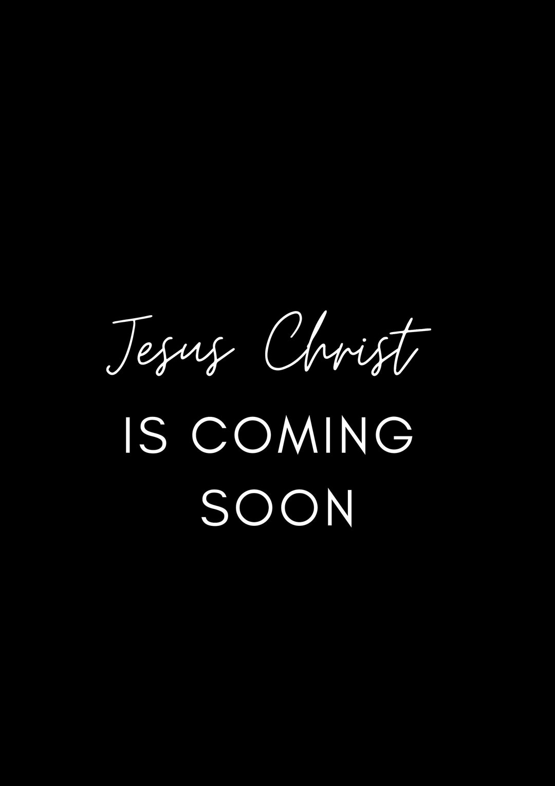 Jesus Christ is Coming Soon Digital Print, Christian Art, Wall Décor ...