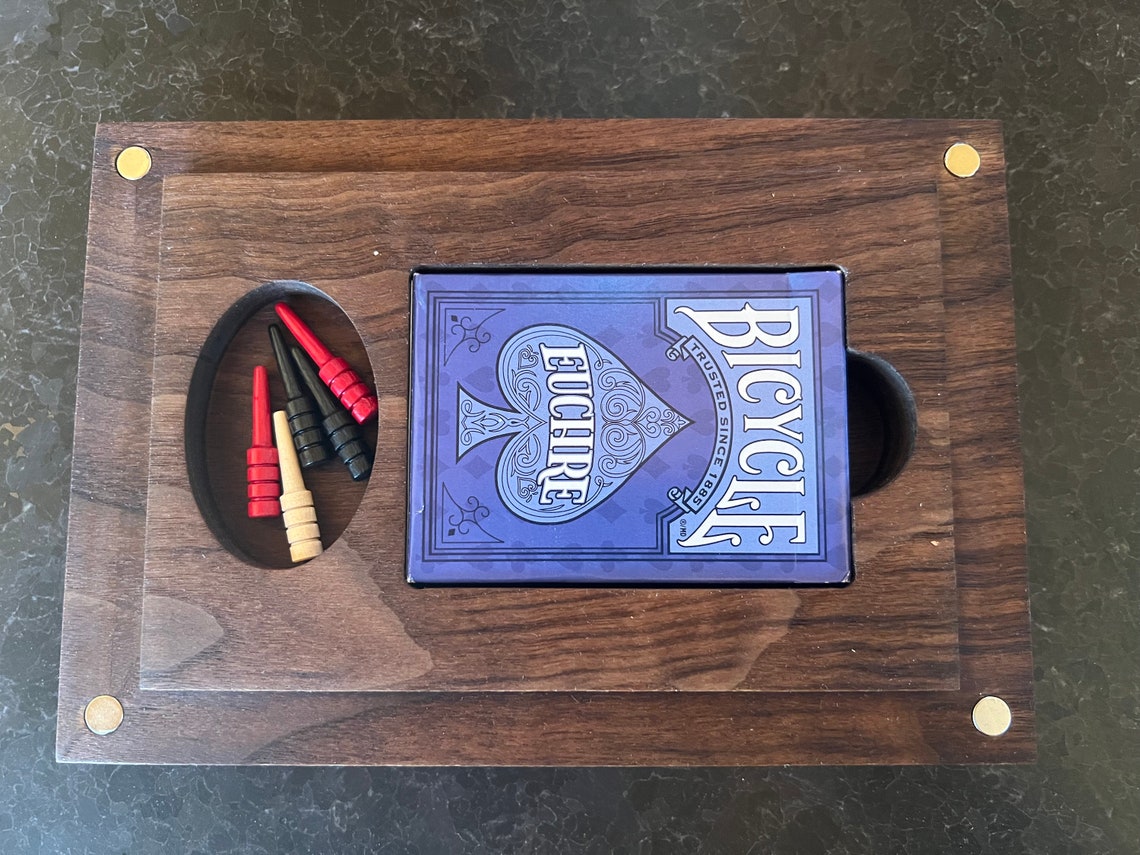 Euchre Counter and Card Box, CNC, Lightburn and SVG Files. Create an ...