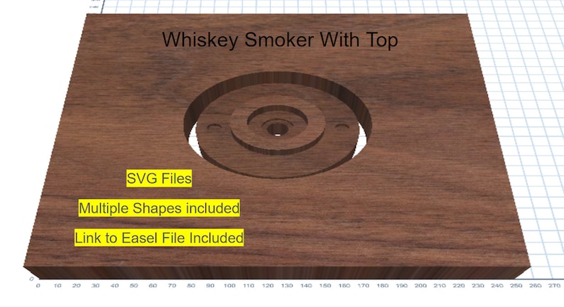 Multiple Shaped Whiskey Smoker & Top SVG and Easel CNC File/great Best ...