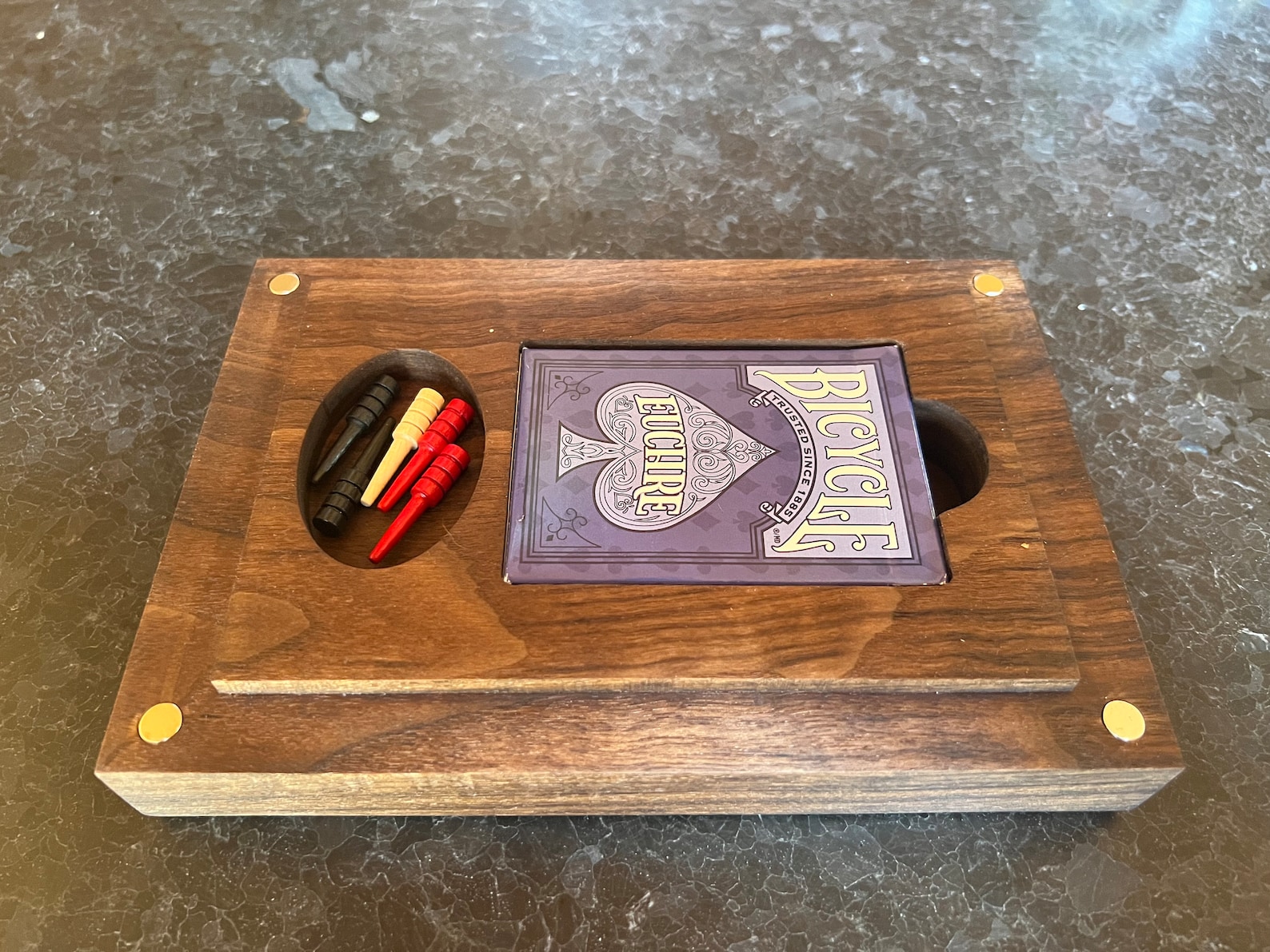 Euchre Counter and Card Box, CNC, Lightburn and SVG Files. Create an Elegant Box to Hold Cards ...