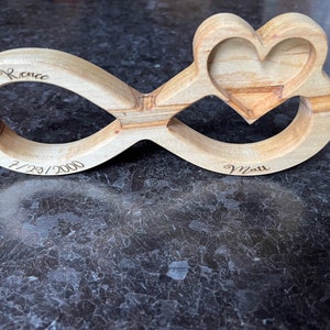Beautiful Wooden Infinity Heart Sign or Ring Holder, Easel CNC File and ...