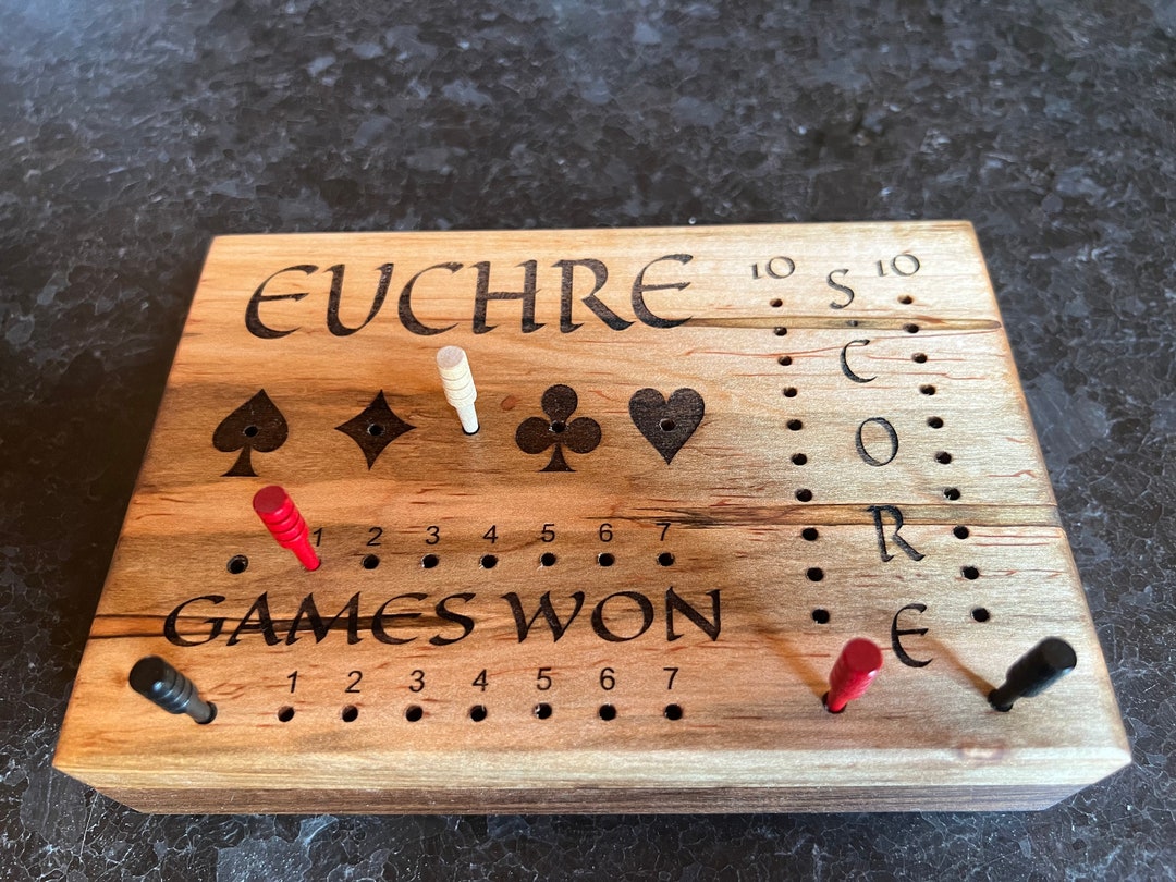Euchre Counter and Card Box, CNC, Lightburn and SVG Files. Create an ...
