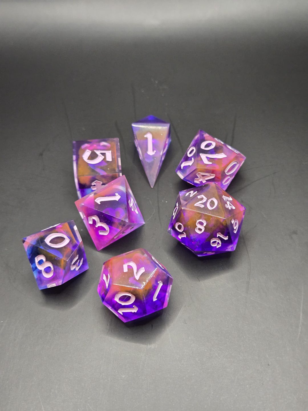 Bi Pride Purple Inking Dice Set - Etsy