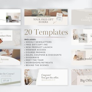 Canva Email Header Templates: Newsletter Banners (digital Download) - Etsy
