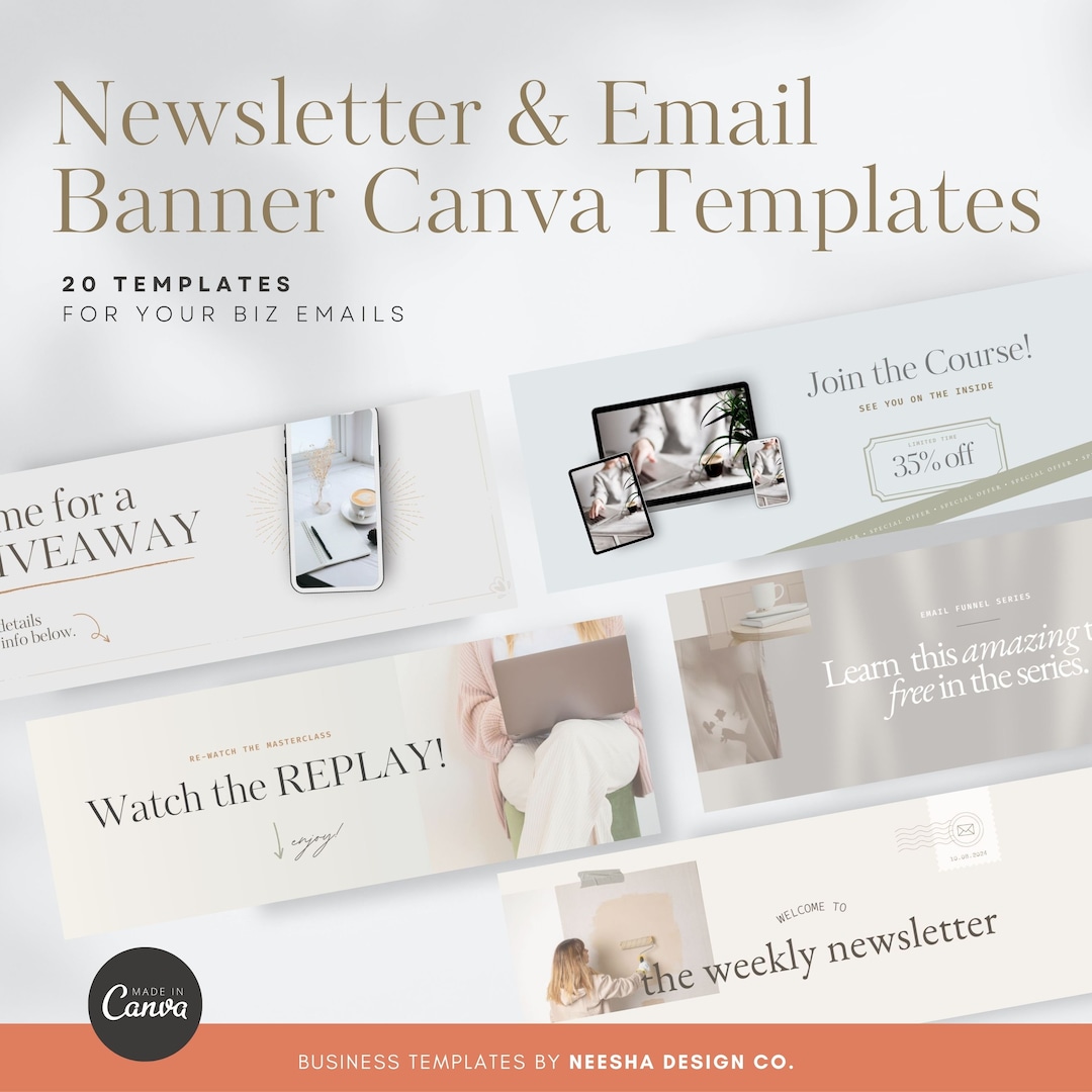 Email Header Banner Template | Canva Email Template | Email Marketing ...