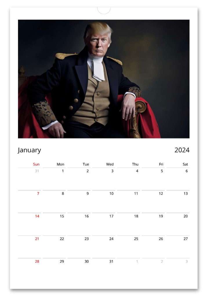 Donald J. Trump 2024 Calendar : Patriot and Warrior for America 8.5x11 ...