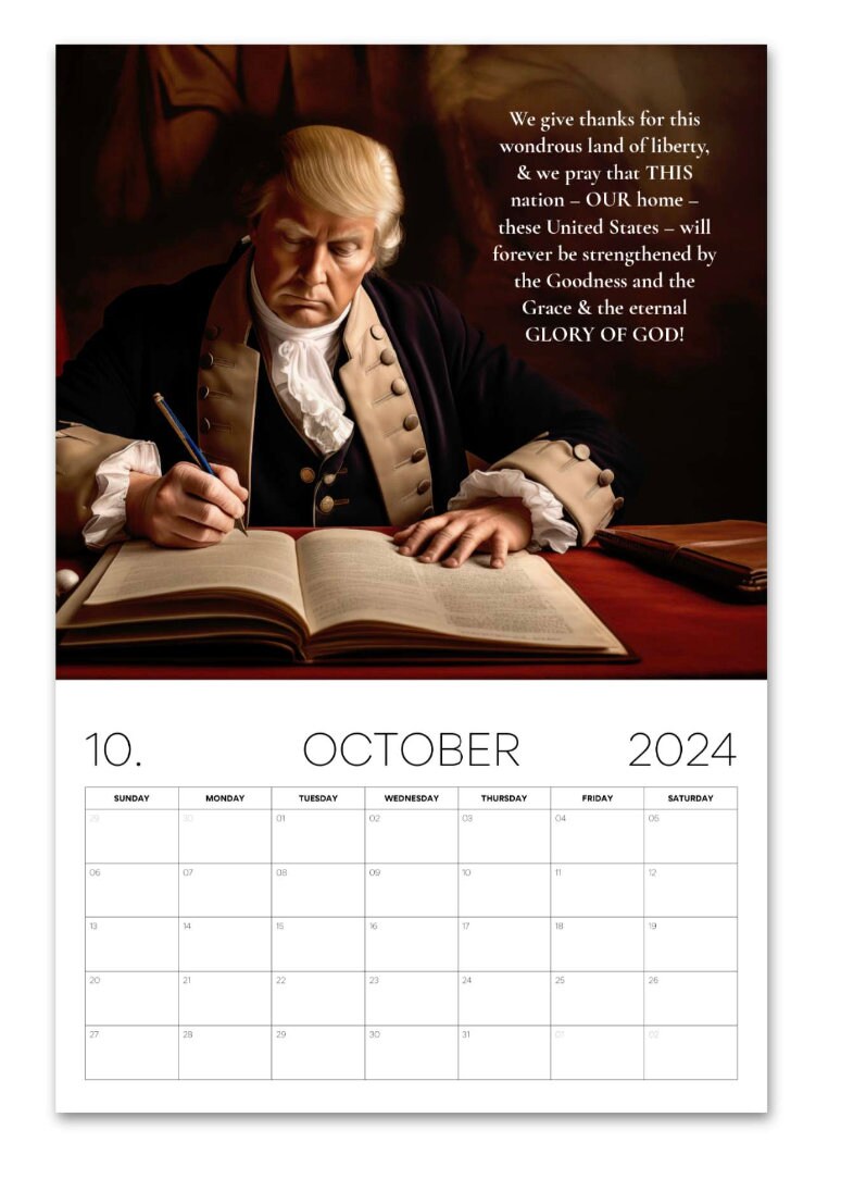 TRUMP 2024 - Calendar with Quotes sold by Marjorie-Refund | SKU ...