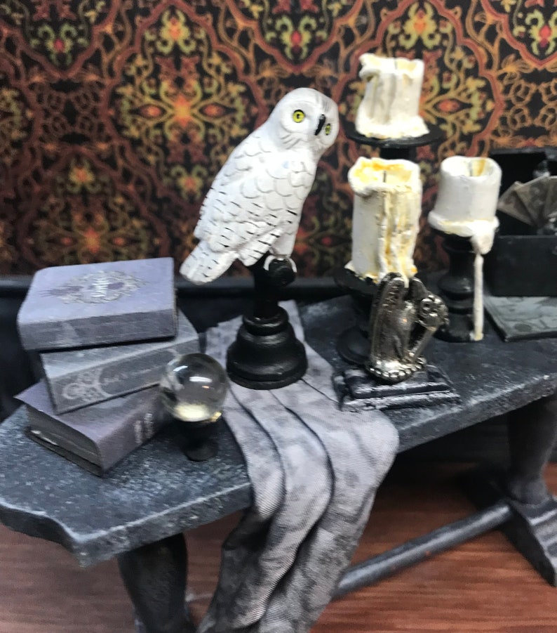 Dollhouse Miniature 1:12 GOTHIC Table W/ Accessories - Etsy