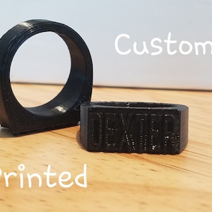 Custom 3D Printed Rings - Etsy