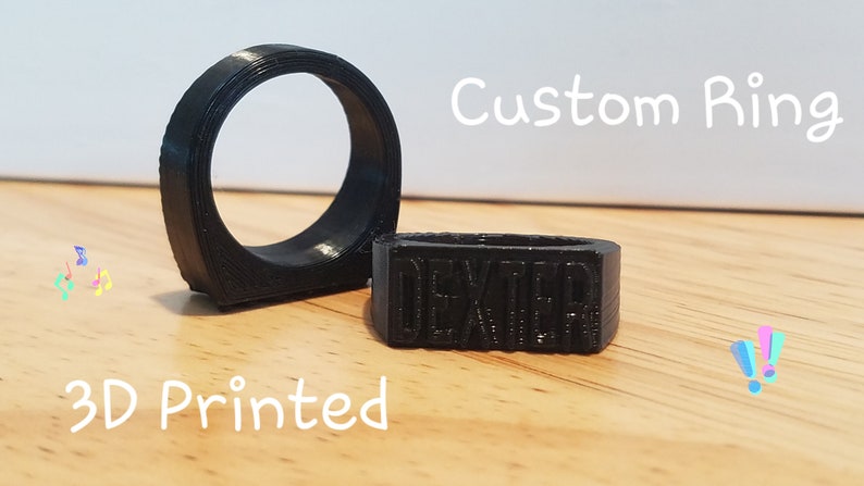 Custom 3D Printed Rings - Etsy
