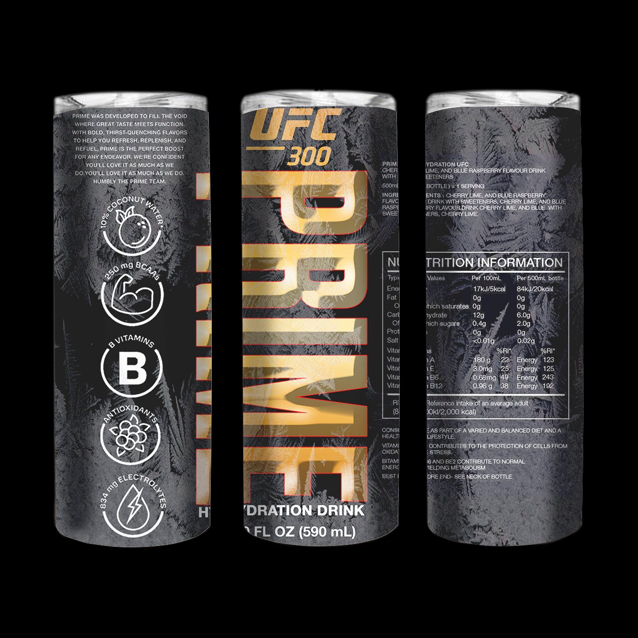 UFC 300 Prime Drink 4 Tumblers Template 20oz 2 Mugs Template 11oz and 6 ...