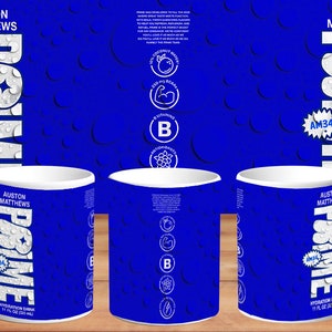 Vertical Auston Matthewa Prime Drink 4 Mugs Template 11oz and 4 Mock ...