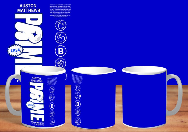 Vertical Auston Matthewa Prime Drink 4 Mugs Template 11oz and 4 Mock ...