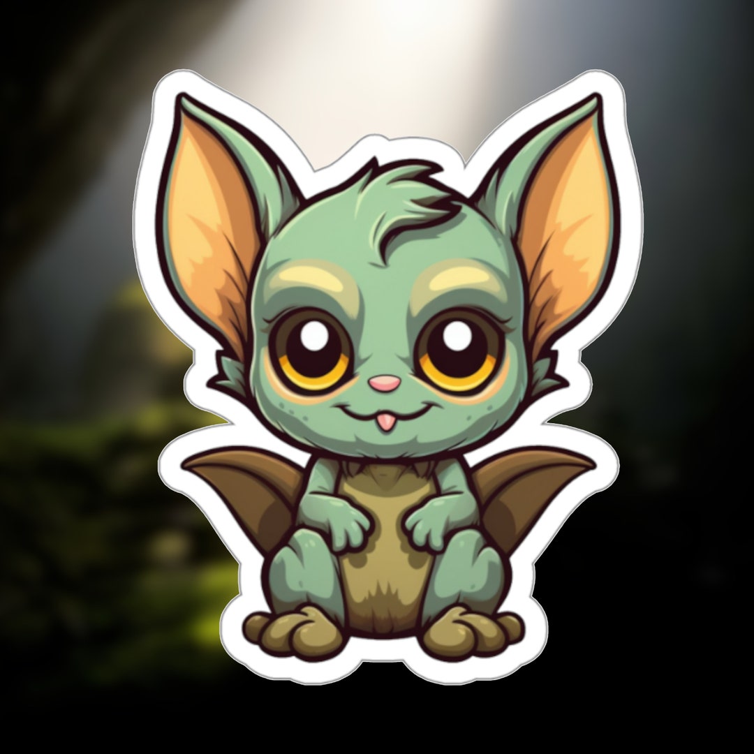 Adorable Chupacabra Cartoon Sticker Cute Cryptid Decal in 4 - Etsy