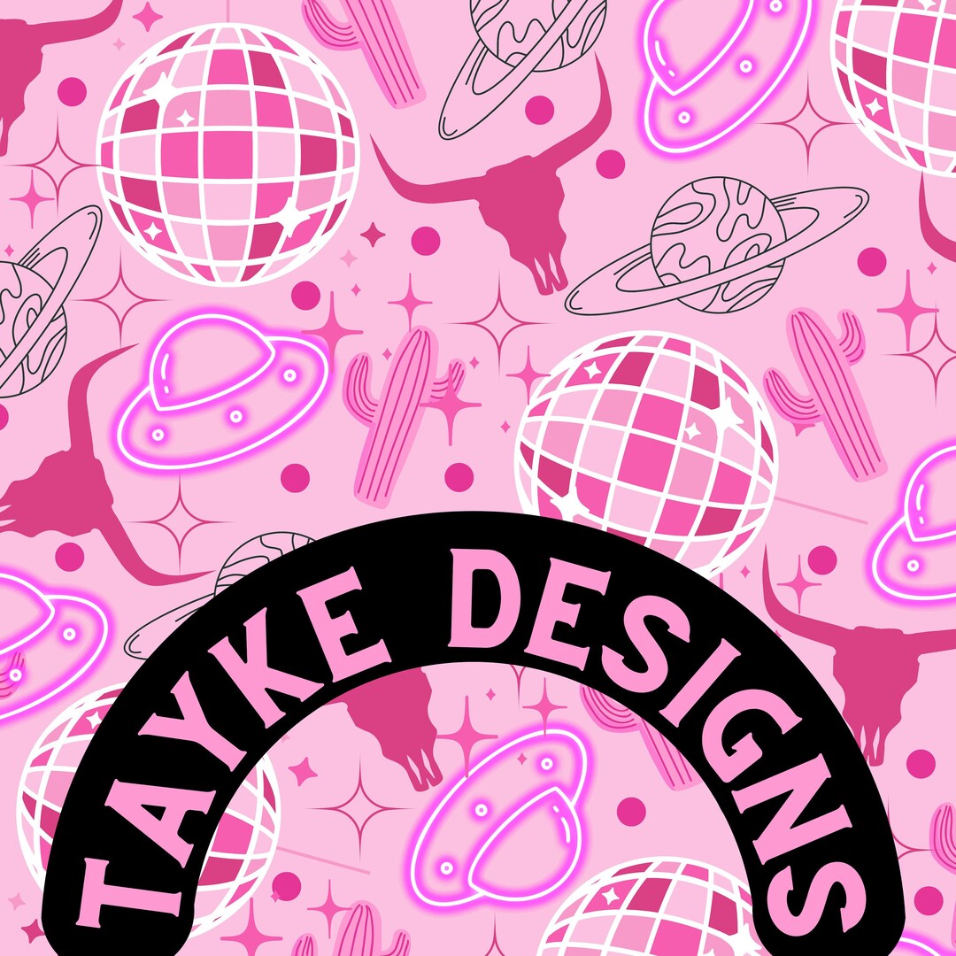 Space Cowgirl Custom Pattern Background - Etsy
