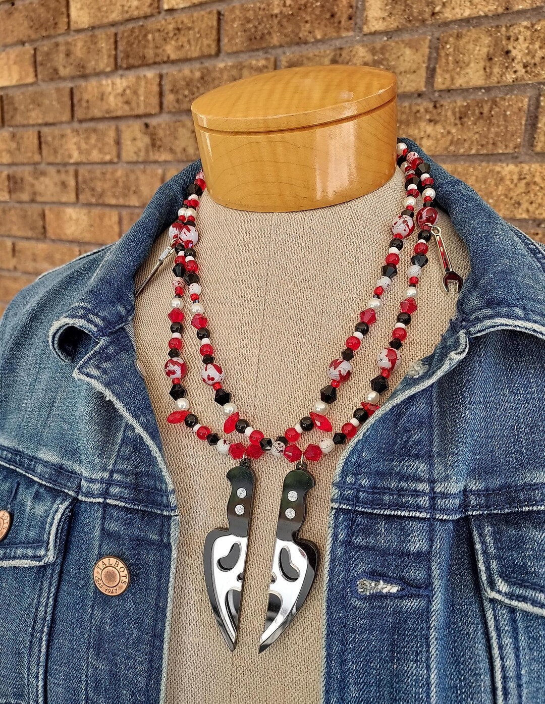 Horror Movie Friendship Necklaces. Ghost Face Necklace - SET OF 2 - Etsy