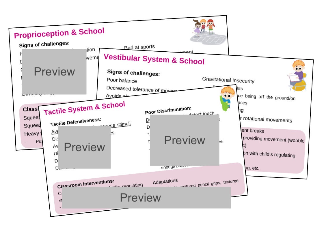 Sensory Processing and School Quick Guide • Sensory Processing ...