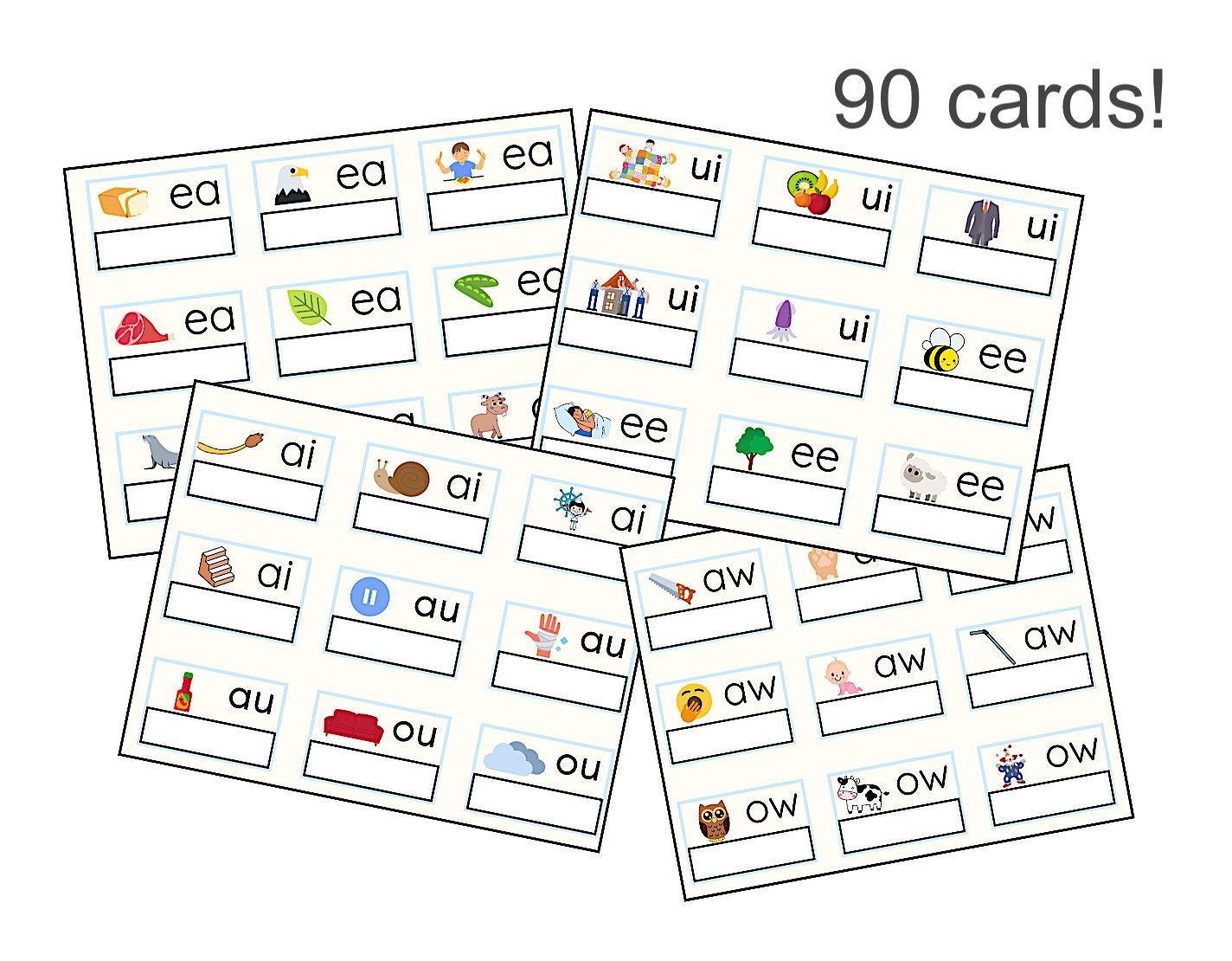 Vowel Sound Flash Cards • Learn to Read • Reading Practice • Vowel ...