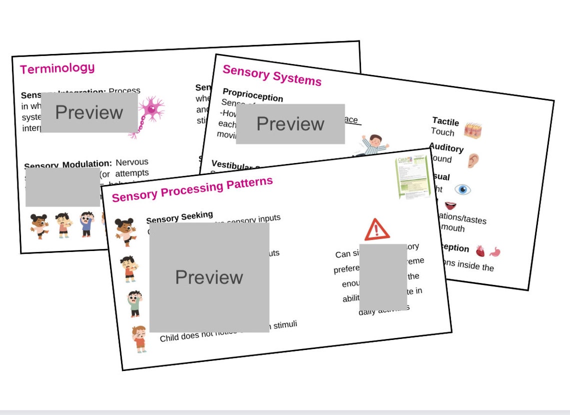 Sensory Processing and School Quick Guide • Sensory Processing ...
