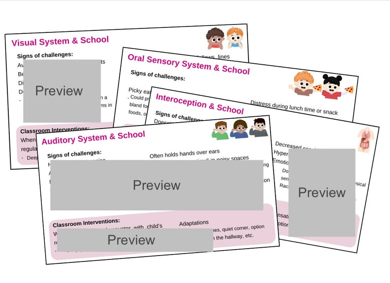 Sensory Processing and School Quick Guide • Sensory Processing ...