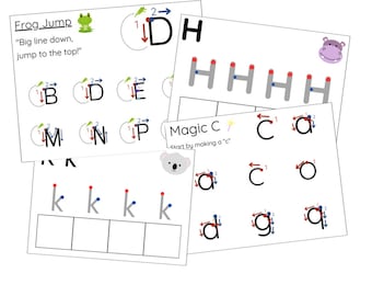 Handwriting Practice Worksheet: Uppercase and Lowercase Letters (60 ...