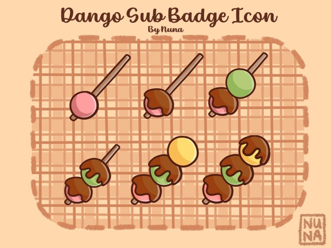 Dango Twitch Subscriber Icon - Etsy