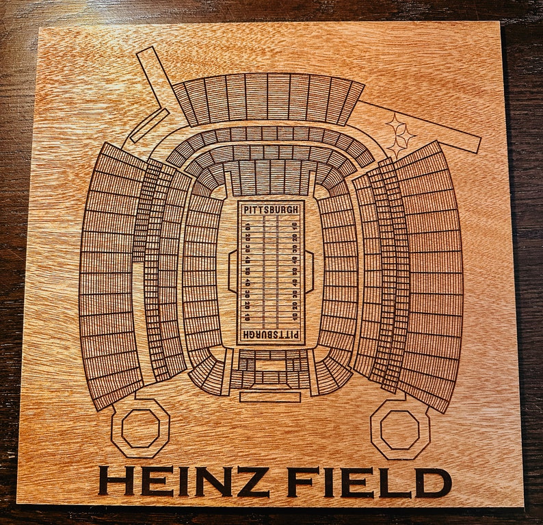 Pittsburgh Football Heinz Field Stadium Board - Etsy
