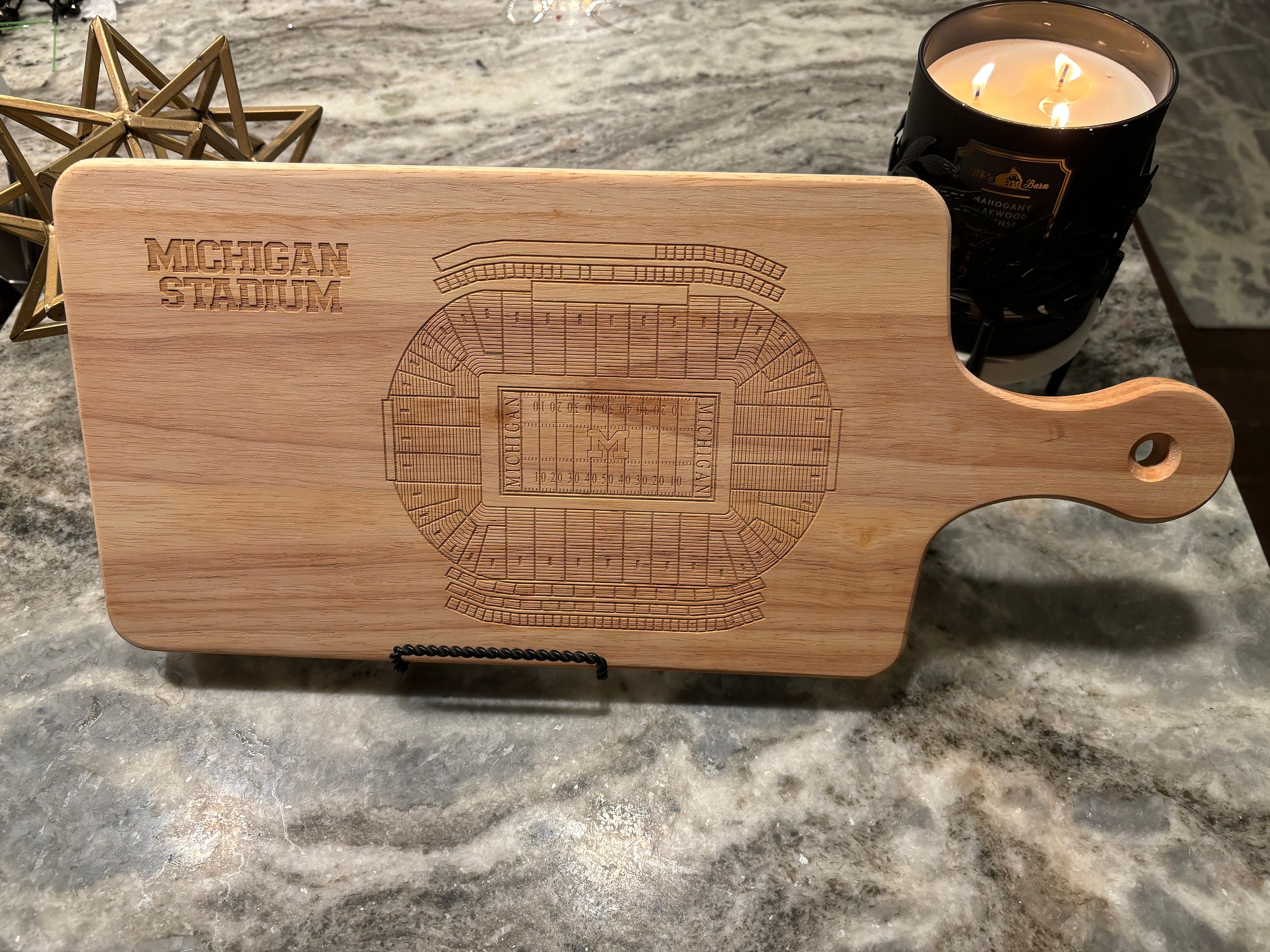 University of Michigan Stadium Cutting Board - Etsy