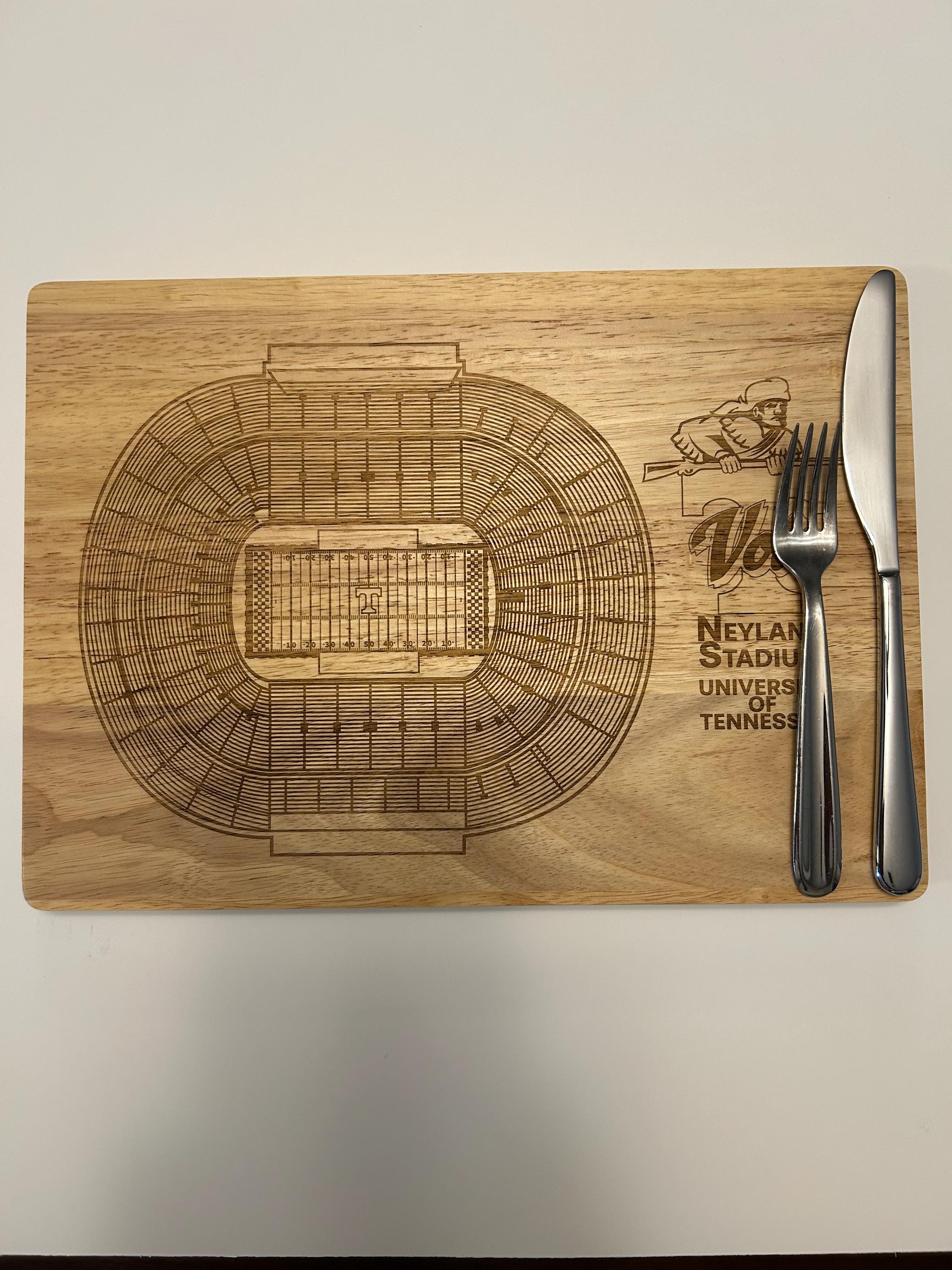 University of Tennessee Neyland Stadium Custom Cutting Board - Etsy
