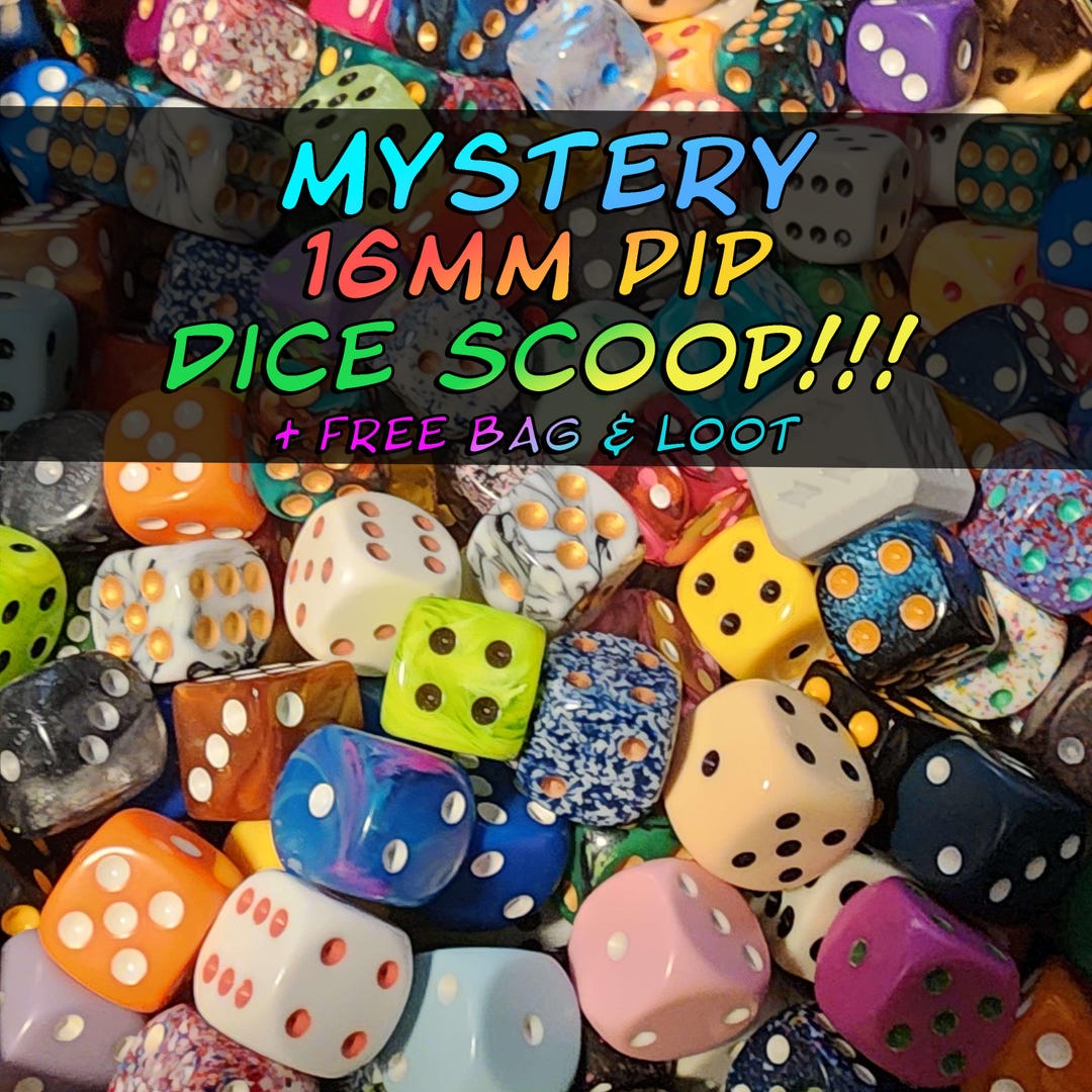 Loot Goblin Party Scoop - 16mm Pip Dice Scoops | 16mm Wargame Dice | D6 ...