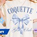Coquette Girl Shirt Trendy Blue Bow Comfort Colors Tee Coquette ...