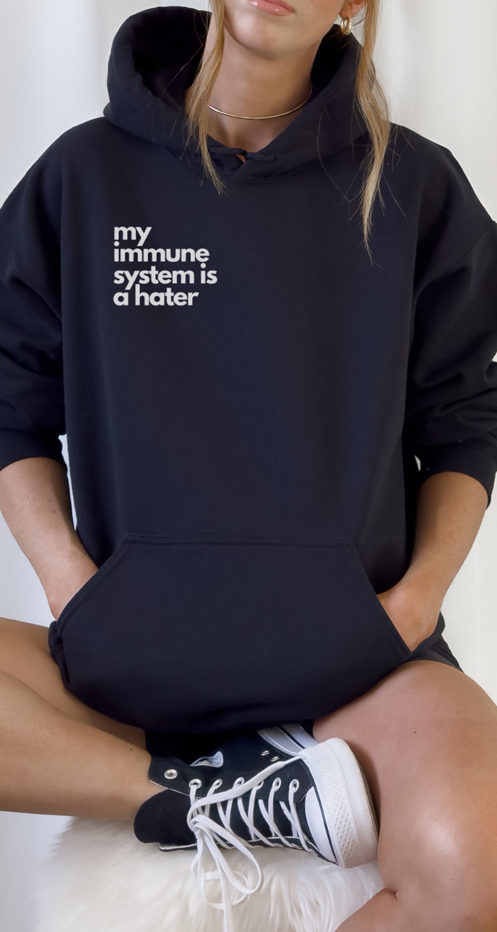 My Immune System is A Hater Hoodie Rheumatoid Arthritis Funny Lupus ...