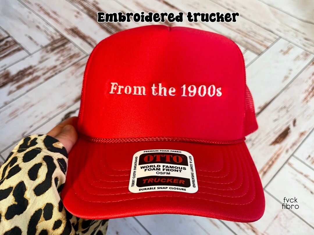 Funny Millennial Trucker Hat From the 1900s Gen X Humor Sarcastic Hats ...