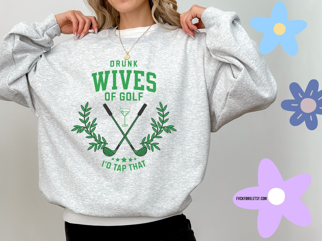 Funny Drunk Wives of Golf Course Bridal Shower Gift Wedding Golfer's ...