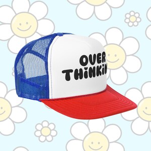 Funny Over Thinking Trucker Caps Trendy Overthinking Giftful - Etsy