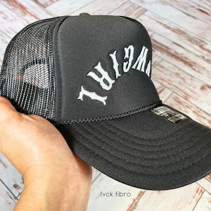 Reverse Cowgirl Trucker Reverse Text Western Truckers for Country ...