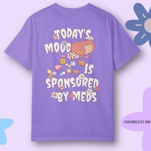 Funny Medication T-shirt Mental Health Gift Depression Antidepressants ...