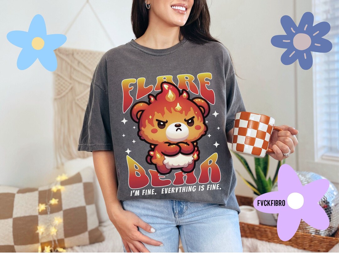 Flare Day Shirt Chronic Illness Flare Bear Gift Migraine Shirt Lupus ...