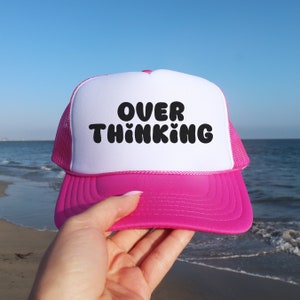 Funny Over Thinking Trucker Caps Trendy Overthinking Giftful - Etsy