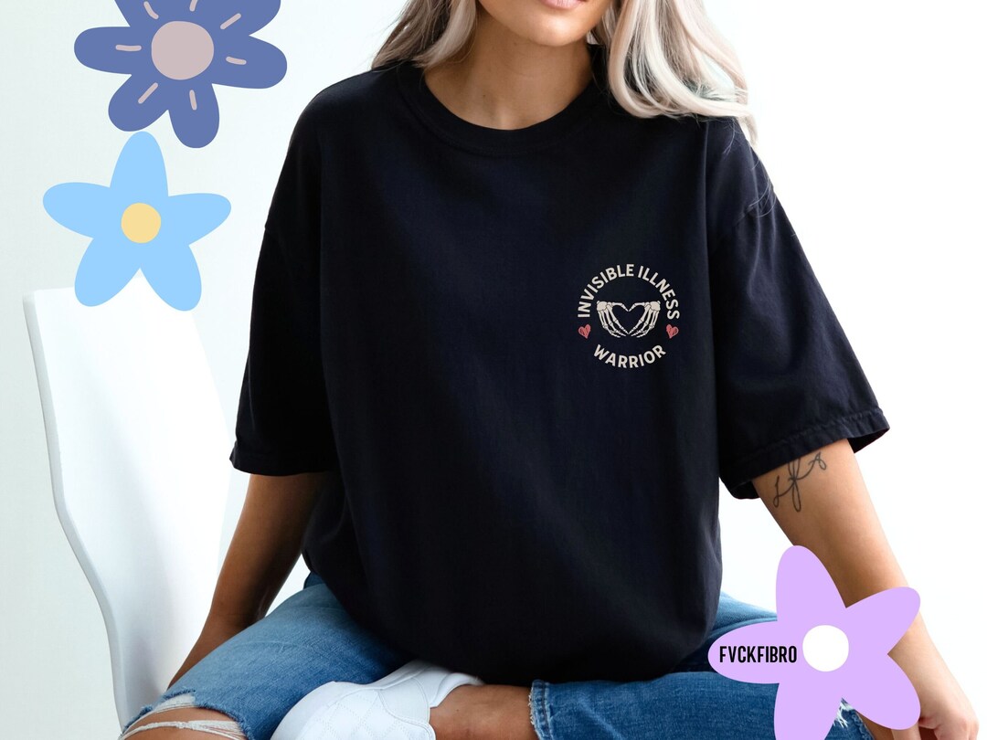 Invisible Illness Warrior Shirt Creepy Hidden Disability Tshirt ...