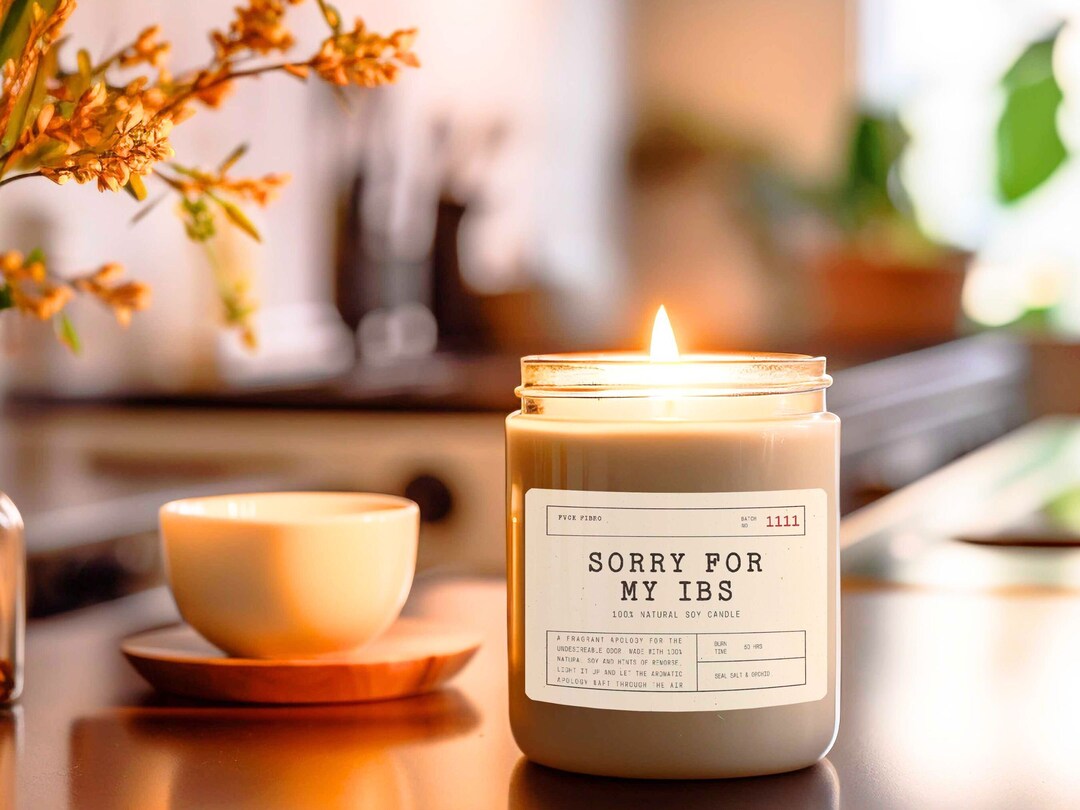 Funny IBS Gag Gift Irritable Bowel Syndrome Candle Crohns Disease Hot ...