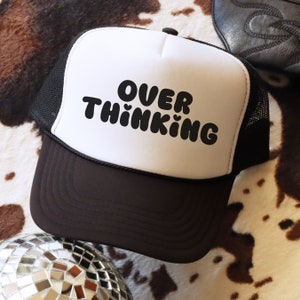 Funny Over Thinking Trucker Caps Trendy Overthinking Giftful - Etsy