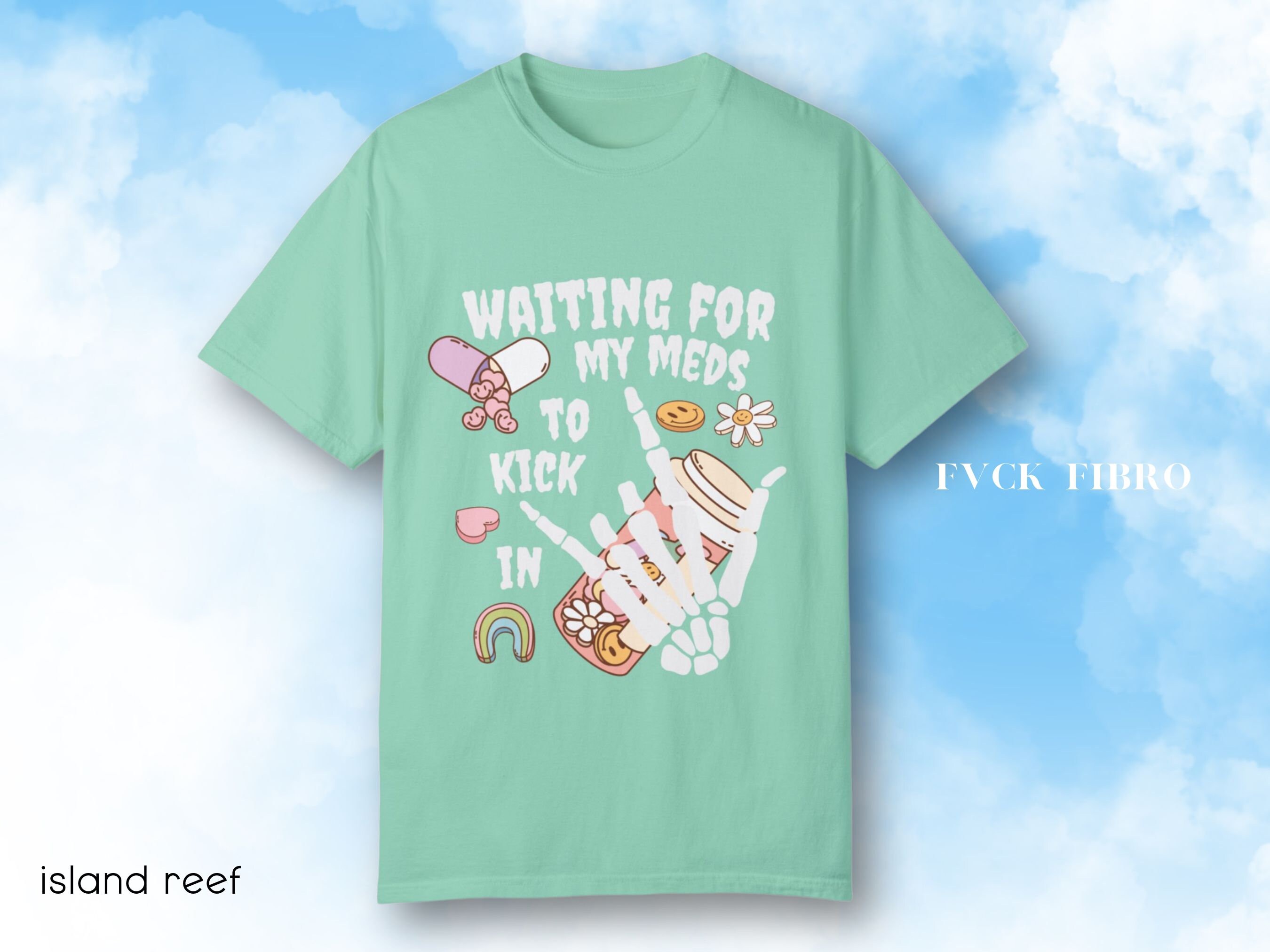 Waiting for My Meds to Kick in Shirt Chronic Illness Tee Fibromyalgia ...