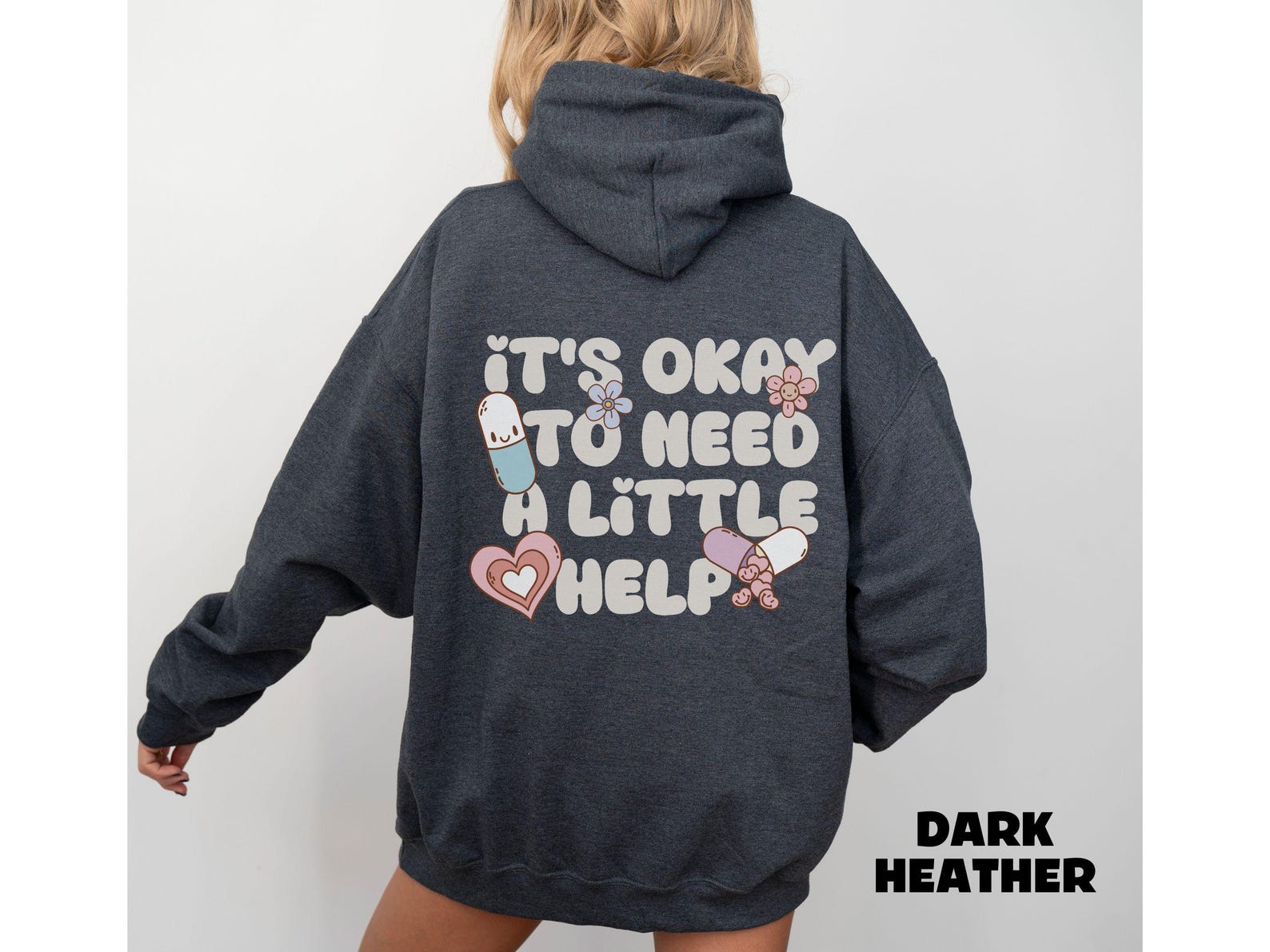 Mental Health Hoodie Depression Bipolar Disorder ADHD Awareness ...