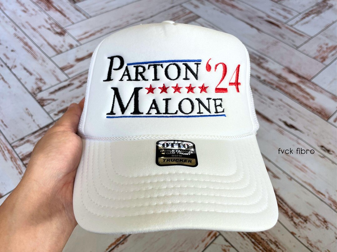 Parton Malone 2024 Election Hat Funny Western Truckers for Country ...