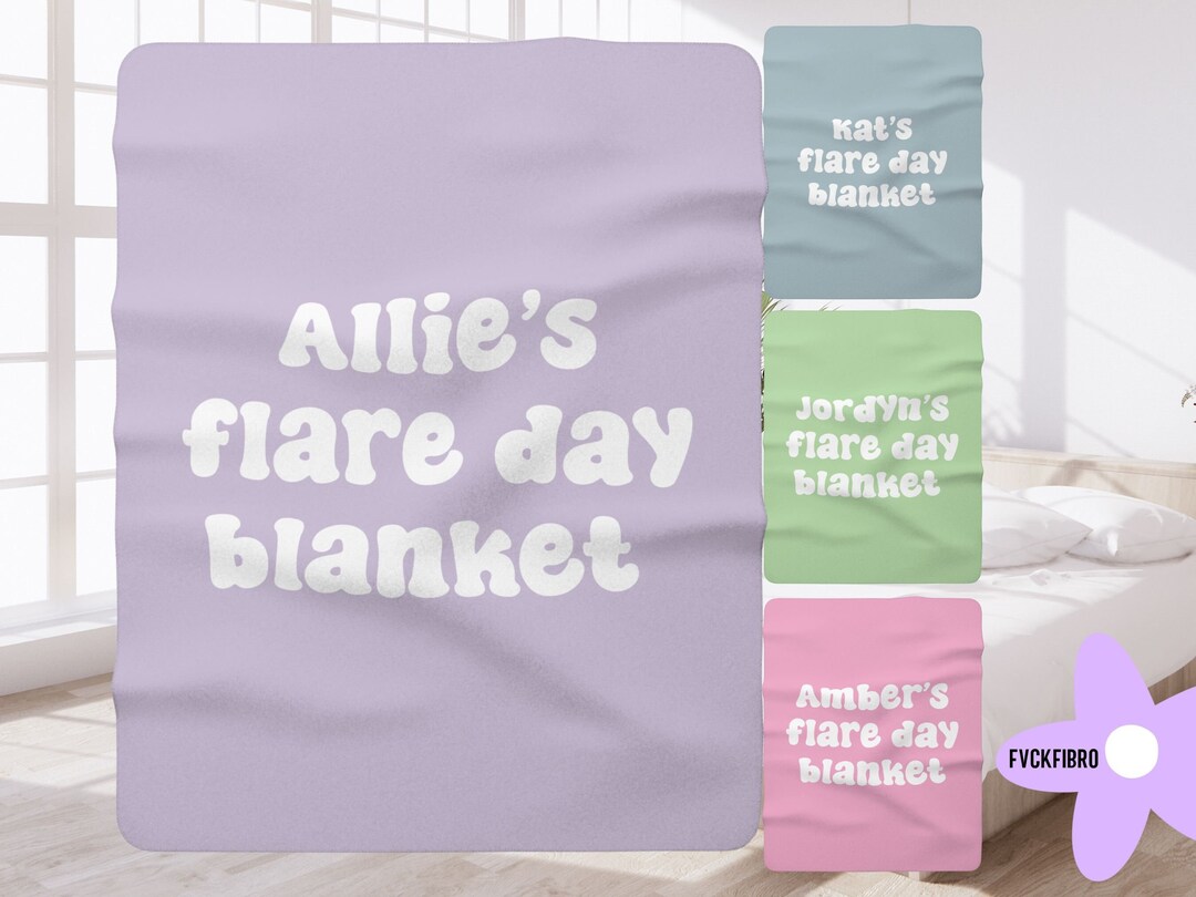 Custom Flare Day Blanket Personalized Chronic Illness Throw Gift for ...